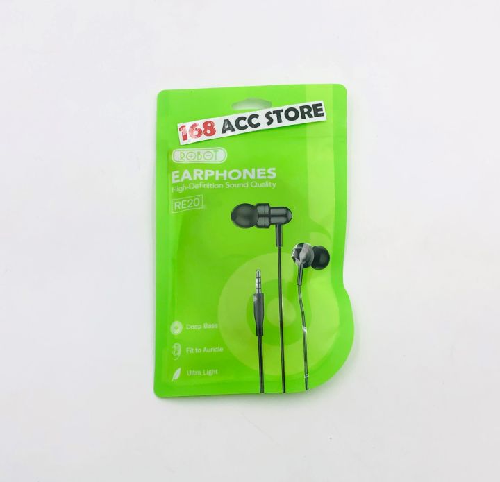 HEADSET ROBOT RE20 / HANDSFREE ROBOT JACK 3.5MM / EARPHONE ROBOT RE20 ...