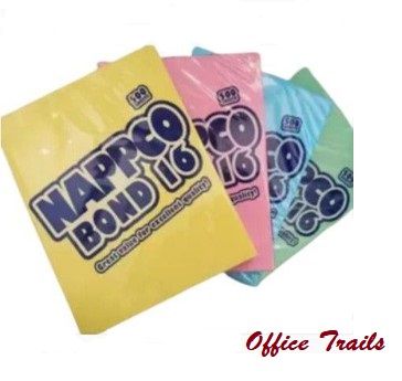 Nappco Bond Paper sub16 Colored Bond Pink, Yellow, Green, Blue Short ...