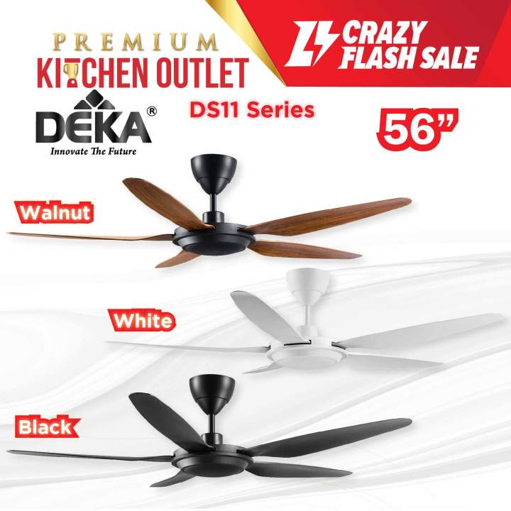 Deka 56" 14 Speed DC Motor 5 Blades Ceiling Fan With Remote Control ...
