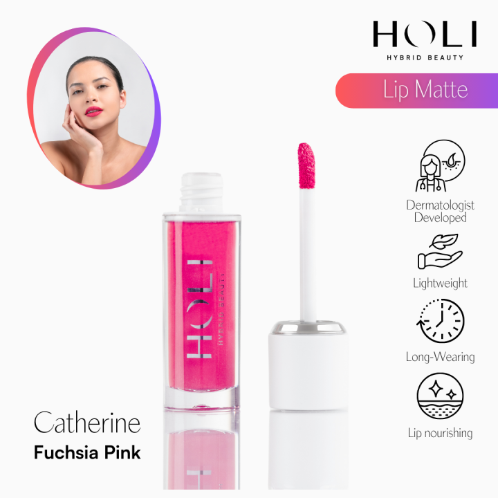 Lip Matte 5ml Catherine | Lip and Cheek Tint | Holi Beauty | Lazada PH