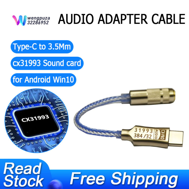 Type C To 3 5mm Hifi Digital Headphone Amplifier Cx31993 Chip Decoding Dac Audio Decoding Cable