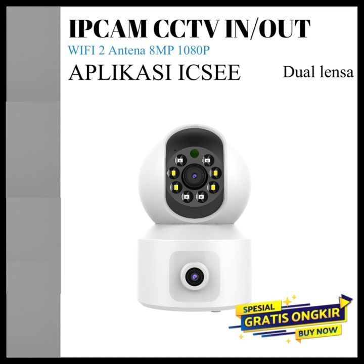 ICSEE IPCAM CCTV 8MP Dual Lensa WiFi 8MP 1080P kamera ip cctv indoor ...