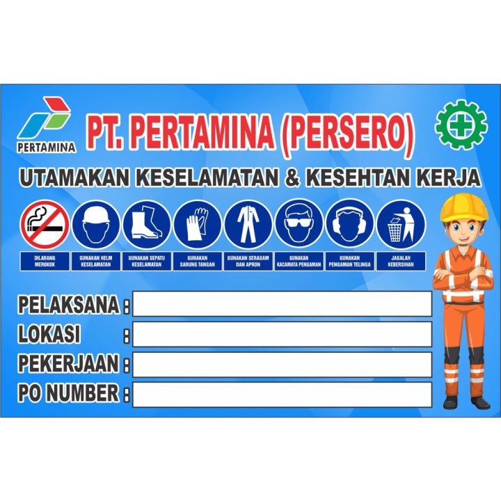 Spanduk Banner Papan Keselamatan Kerja Custom | Lazada Indonesia