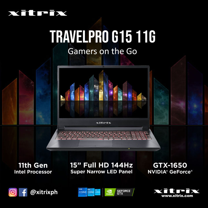 Xitrix TravelPro G15 11G-GTX1650 (GeForce GTX-1650; 144Hz 15.6 FHD ...