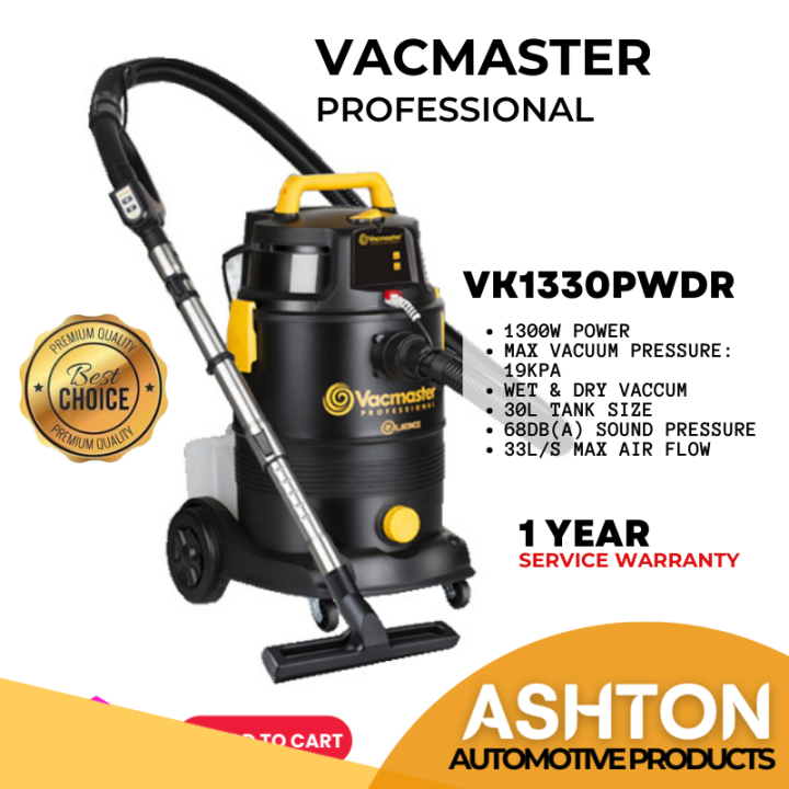 All New Vacmaster Extractor 30L Vacuum Cleaner Wet and Dry with ...
