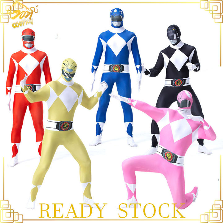 Kids Adults Power Super Sentai Kyoryu Sentai Zyuranger Rangers Costumes ...