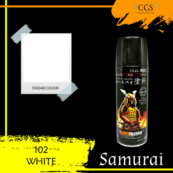 CAT SAMURAI WHITE 102 - cat samurai putih - cat motor putih - cat mobil ...