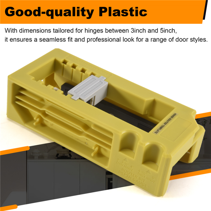 【The-Best】 Door Hinge Jig, Door Hinge Mortiser, Hinge Installation Kit ...