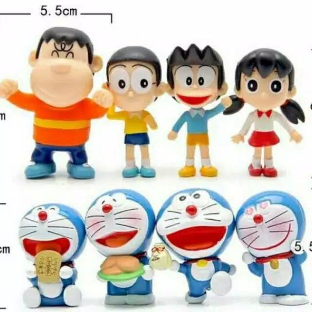 8pc DORAEMON stand by me Action Figure Boneka pajangan miniatur ...