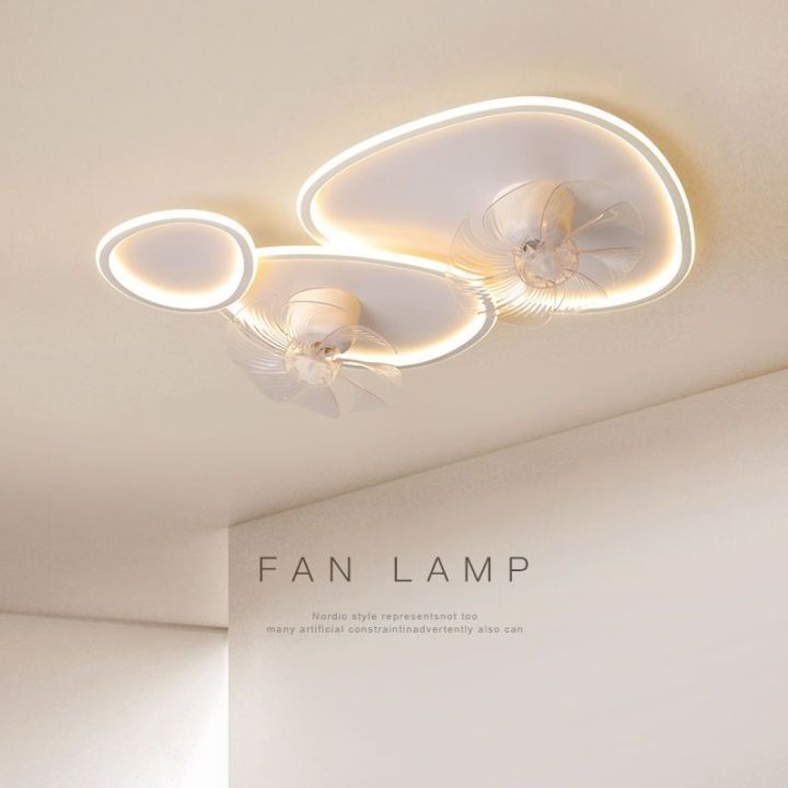 Minimalist living room ceiling fan, modern and simple, shaking head ...