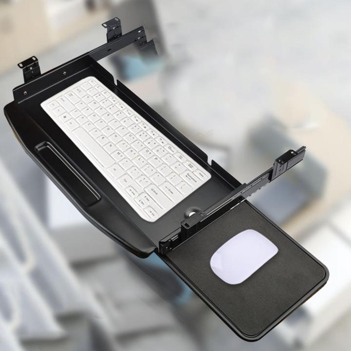 aternee Keyboard Tray Under Desk Slide Out Comfortable Platform ...