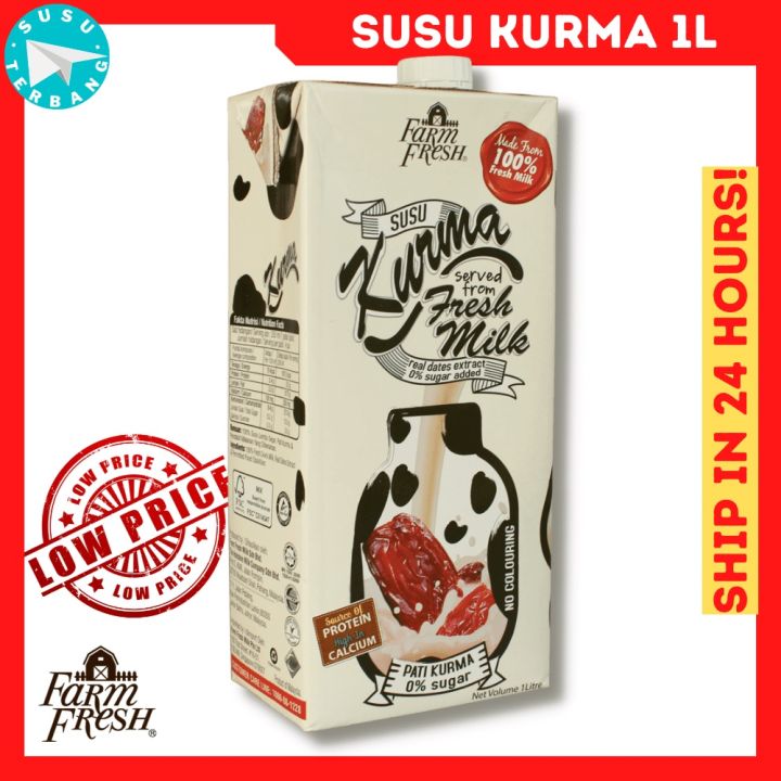 Susu Kurma Farm Fresh UHT 1000ML (Fresh Milk with Dates) | Lazada