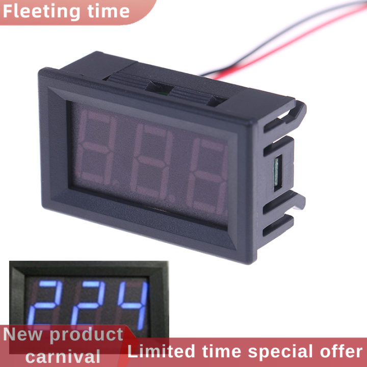 Fleeting time AC 70-500V digital voltmeter LED display 2 wire volt ...