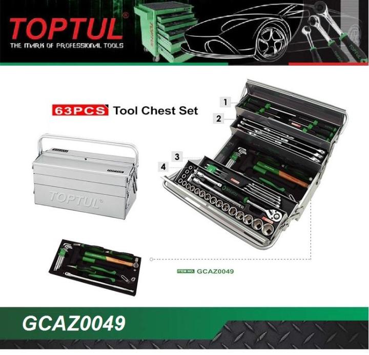 Toptul Professional 63pcs Cantilever Tool Box Set | Lazada