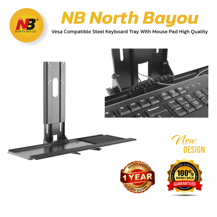 Brateck Vesa Compatible Steel Keyboard Tray With Mouse Pad 17" - 32 ...