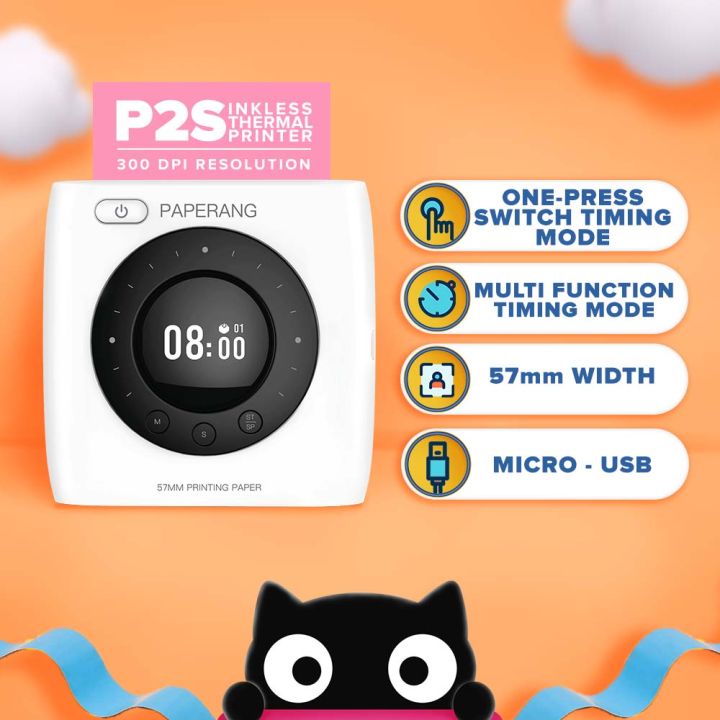 Paperang P2S Portable Thermal Printer with Free Roll of Paper | Lazada PH