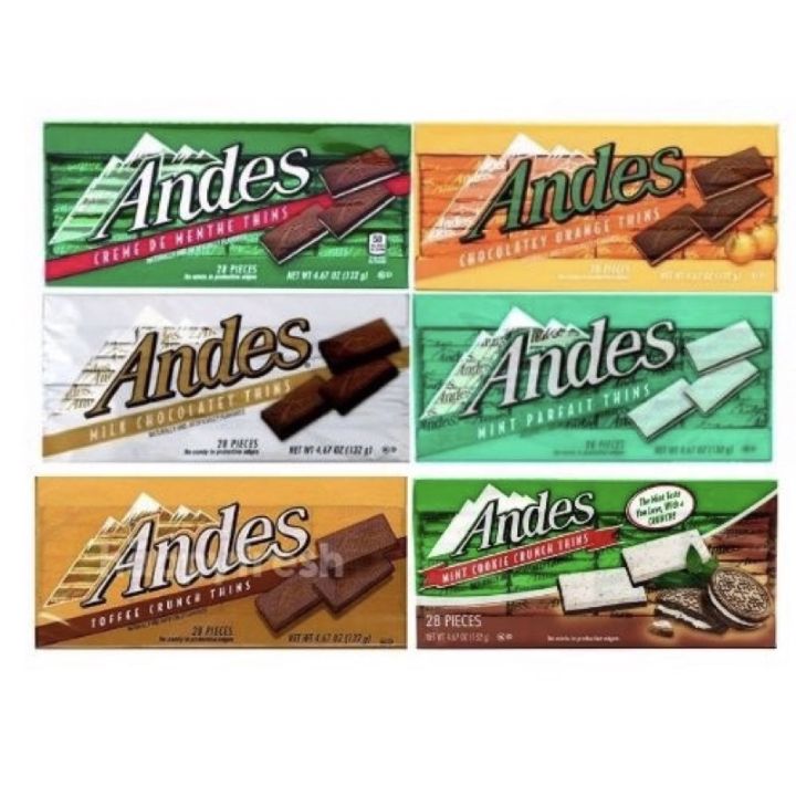 Andes Chocolate Thins Assorted Flavour 132g | Lazada