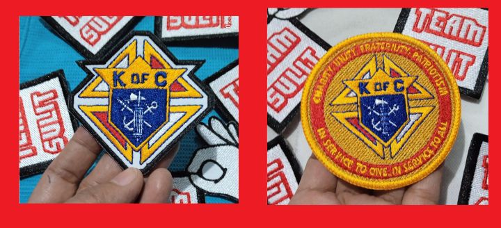 knights of columbus K of C patches embroidery logo symbol patch emblem ...