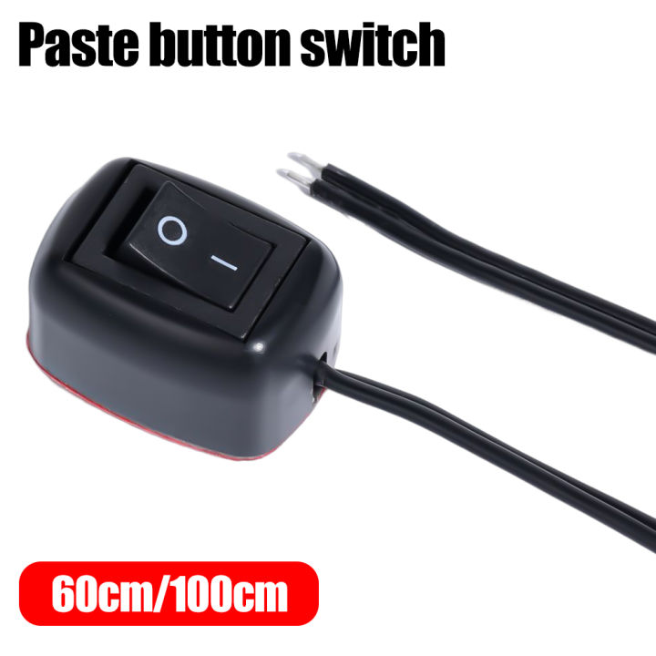 Universal Car Switch Paste Type Toggle Switch with Cable 60cm/100cm DC ...