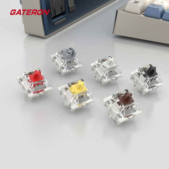 GATERON G Pro 3.0 Yellow Linear Switches RGB Pre-lubed 50gf 5 pins for ...
