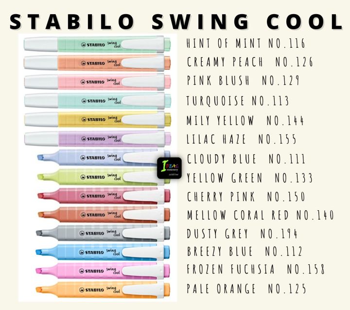 STABILO Swing Cool Pastel Highlighter Pen | Lazada