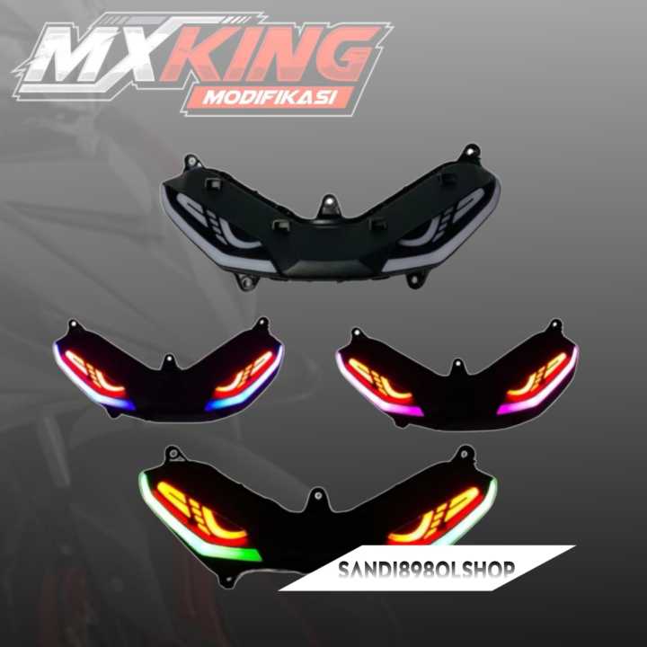LAMPU Depan Mata Gaban RGB Mx King Mx 150 Led Alis Mx King 150 Lampu ...