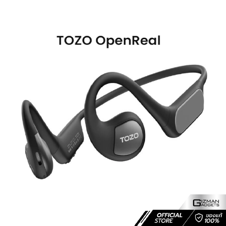 TOZO OpenReal หูฟังสายสปอร์ต Open-Ear Design ใส่สบาย ฟังเพลงเพราะ มี ...