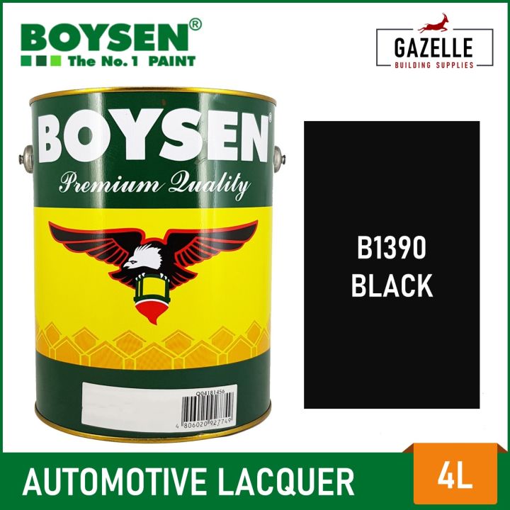Boysen Automotive Lacquer Black B1390 - 1L / 4L | Lazada PH