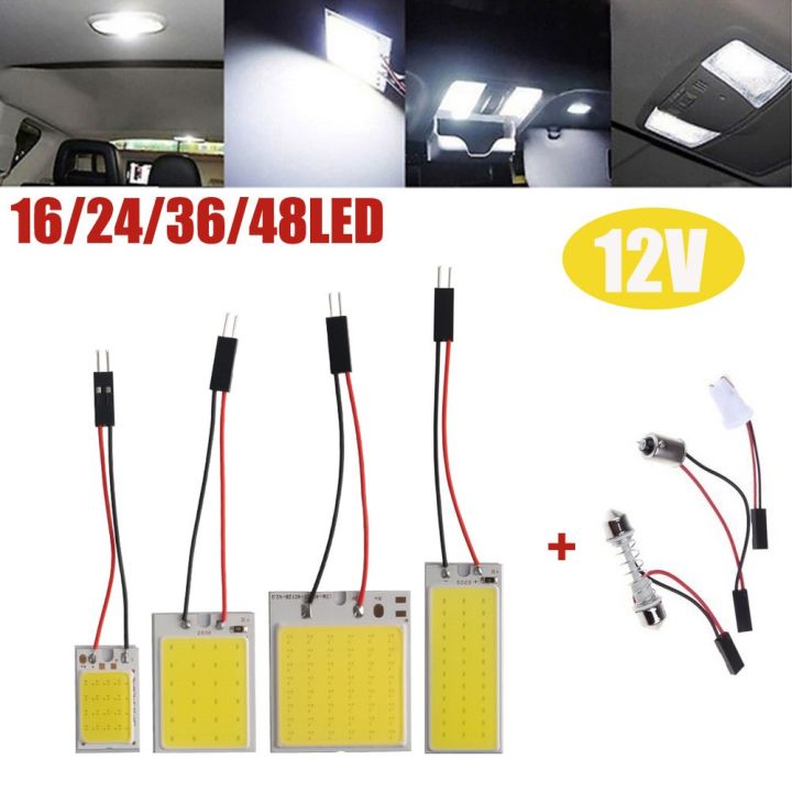 【MOTORCYCLES】 Car Interior Ceiling LED Light Panel 6000K White COB LED ...