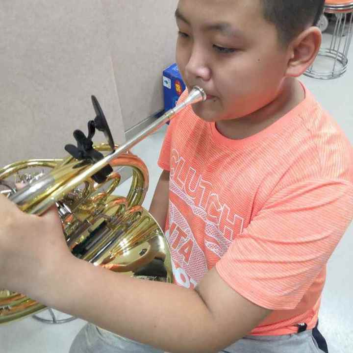 Trumpet, trombone, French horn, O-shape correction mirror, wind ...