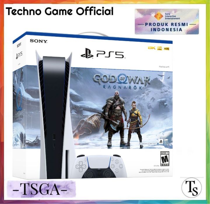 PS5 Sony Playstation 5 Console PS 5 Bundle God of War Ragnarok Edition ...