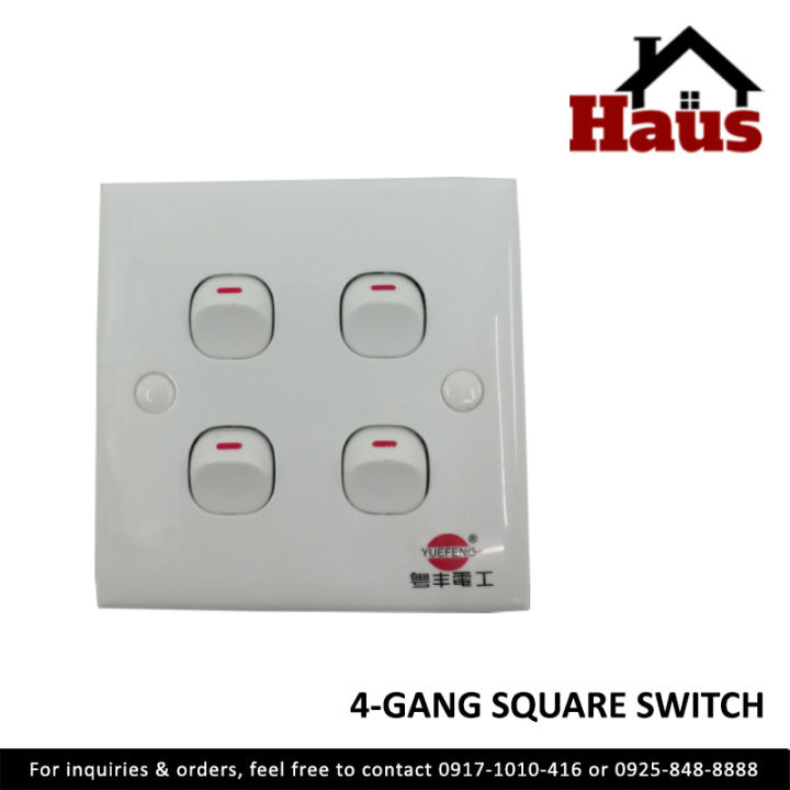 Electrical Light Switch 4 gang /Four-way switches | Lazada PH