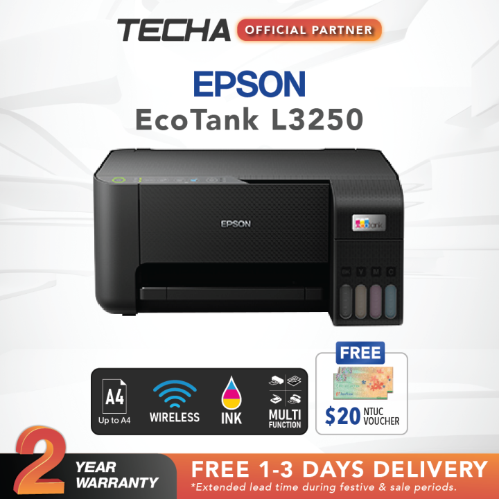 [FAST SHIP] Epson ECOTANK L3250 | A4 Wi-Fi | All-in-One | Ink Tank Printer | Lazada Singapore