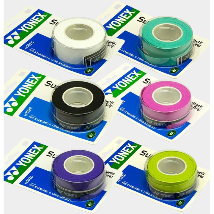 Yonex 102C 3 Grips Quality Badminton OverGrip Sweat Band Tennis ...