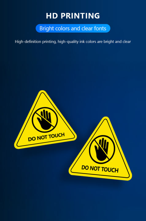 Do Not Touch Dilarang Sentuh Premium Sticker Sign Notice Signage ...