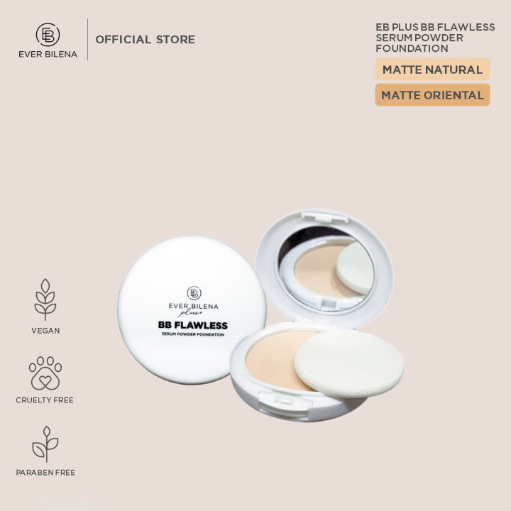 EB Plus BB Flawless Serum Powder Foundation 8g [Makeup, Full Coverage ...