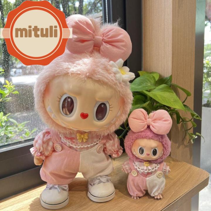 MITULI ชุดลาบูบู้ labubu v2 ชุดสำหรับเด็ก เสื้อผ้าตุ๊กตา contrbu โบว์ ...