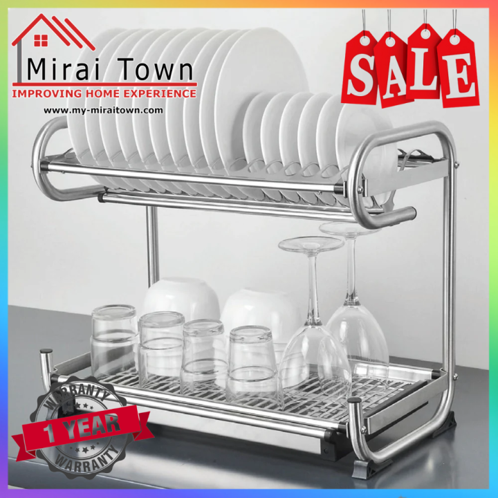 MIRAI Two Tiers Detachable Commercial Corner Wall Mounted Stainless ...