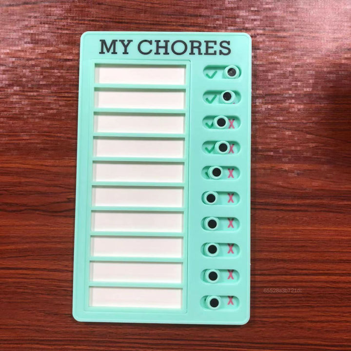 Chore Chart To Do List Board Sliding Routine Chart Task Board Bedtime ...
