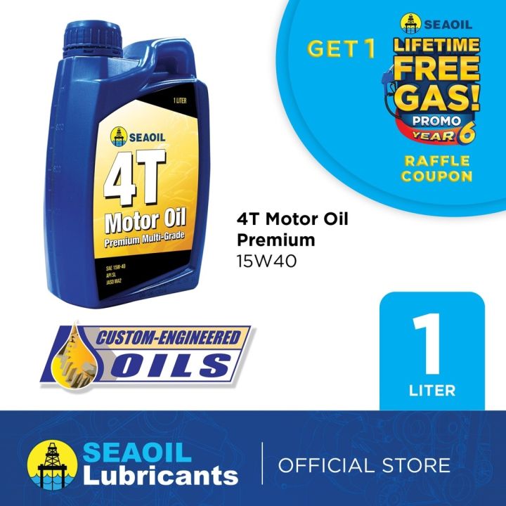 SEAOIL 4T Motor Oil Premium Multi-Grade (1 L) | Lazada PH