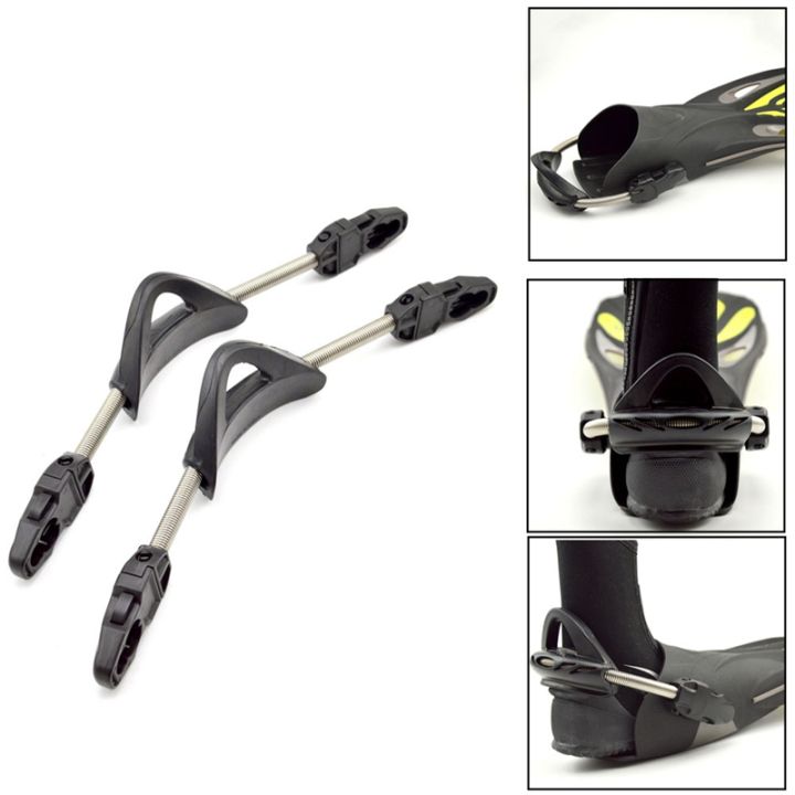 (JFTU) 1 Pair Scuba Diving Flippers Strap Stainless Steel Spring Fin ...