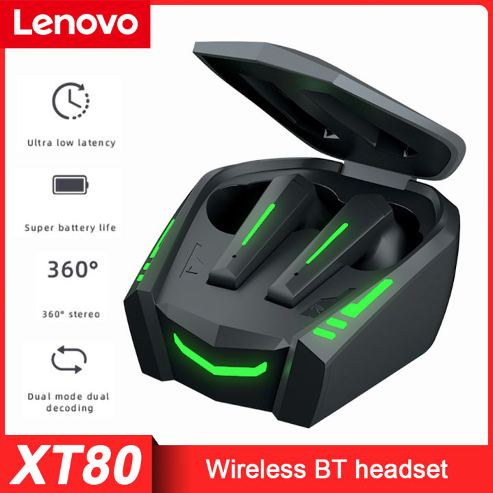 Lenovo XT80หูฟังไร้สายกันน้ำกีฬาบลูทูธ-ใช้งานร่วมกับ5.1หูฟังพร้อมกล่อง ...