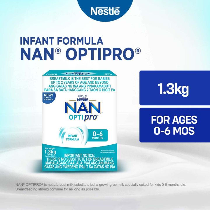 NAN OptiPro One Infant Formula For 0-6 Months 1.3kg | Lazada PH
