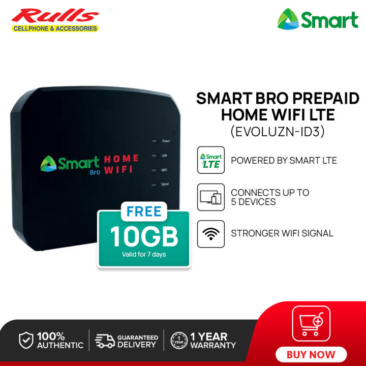 Smart Bro Prepaid Home Wifi LTE (Evoluzn-ID3) with FREE 10GB | Lazada PH