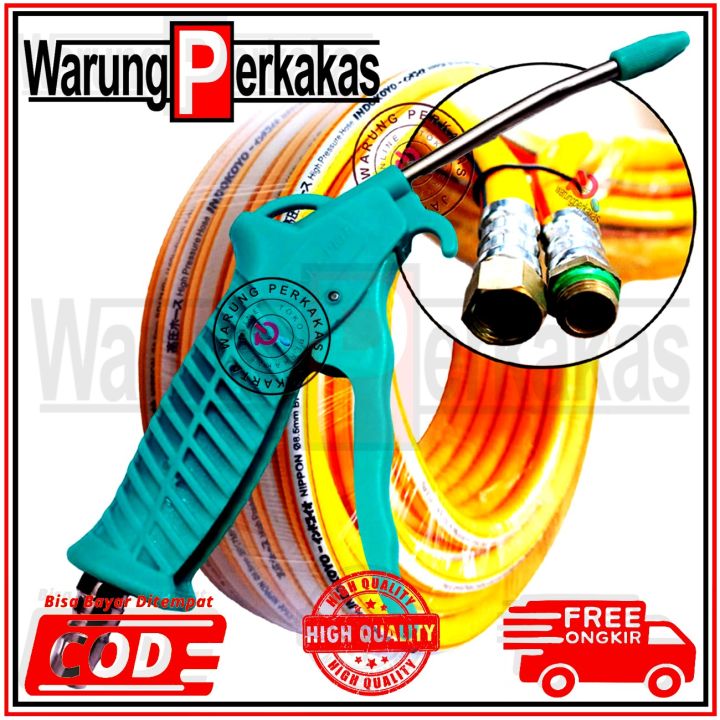 Paket 2in1 NRT-PRO Air Blow Gun + Selang Kompressor 3Ply 10m Air Blow ...