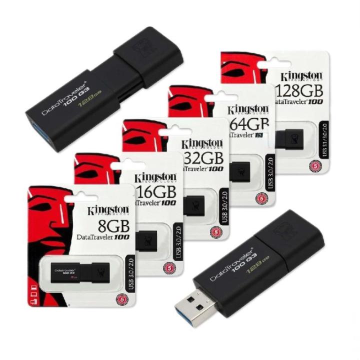 【ORIGINAL】KINGSTON 8GB/16GB / 32GB /64GB/128GB/256GB DT100G3 PENDRIVE ...