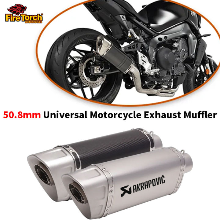 Akrapovic 50.8MM Universal Motorcycle Exhaust Pipe Escape Modified ...