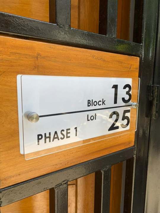 ADDRESS PLATE/HOUSE SIGNAGE/ACRYLIC SIGNAGE HOUSE NUMBER DOUBLE PLATE ...