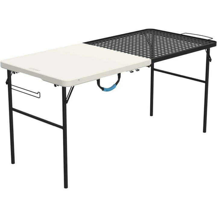 Lifetime Folding Tailgate Table with Grill Rack, Portable Outdoor ...