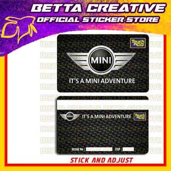Mini Cooper Exclusive Look Touch n Go Sticker Front & Back CARTNG ...